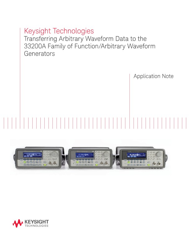 Transferring Arbitrary Waveform Data to Waveform Generators PDF Asset Page | Keysight